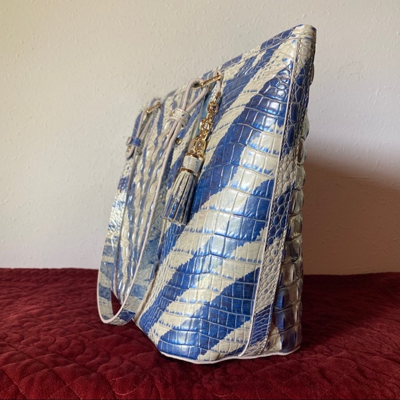 Brahmin | Bags | New Brahmin Medium Asher Dazzle Zebra Tote | Poshmark